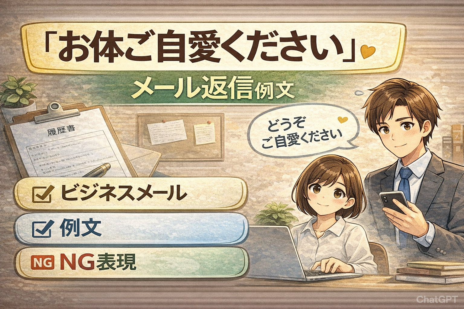 【完全版】「お体ご自愛ください」の正しい使い方と例文集｜ビジネス・目上・メールで失礼にならない表現 - オトクーポンナビ